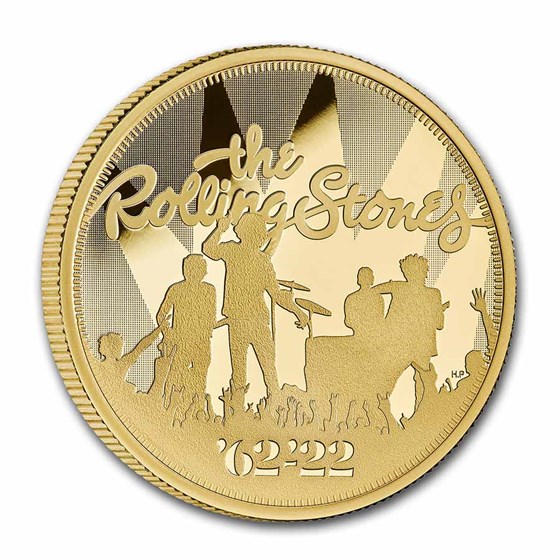 Buy 2022 1 oz Gold £100 Proof Legends Rolling Stones | APMEX