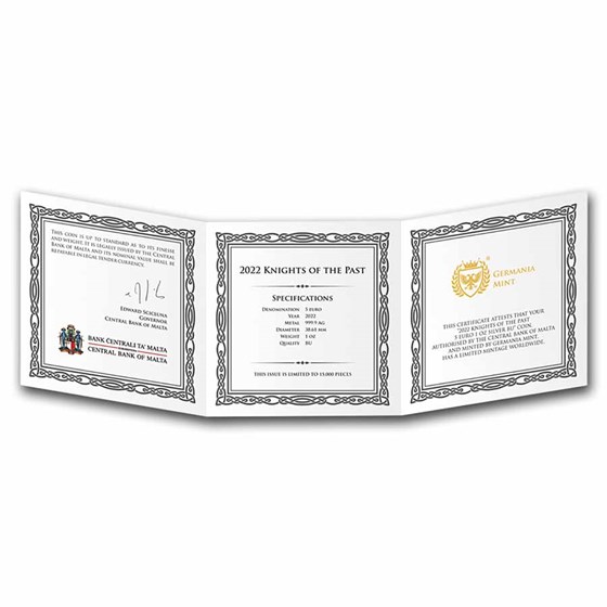 Buy 2022 Germania 1 oz Silver Malta Knights | APMEX