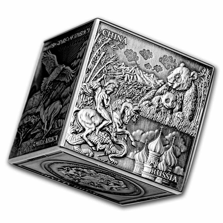 Buy 2022 GIB 1 kilo Ag Most Famous Bullion Cube Coin | APMEX
