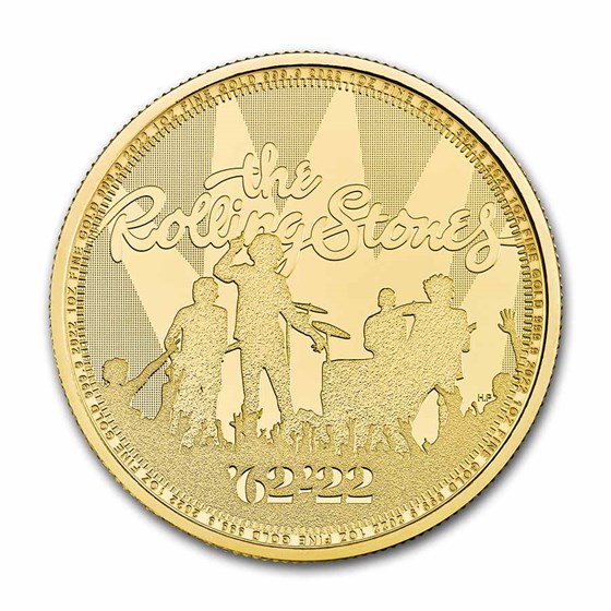 Buy 2022 1 oz Gold Music Legends Rolling Stones BU | APMEX