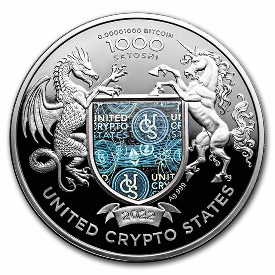 Buy 2022 Liberty United Crypto States 1 oz Proof Silver Coin | APMEX
