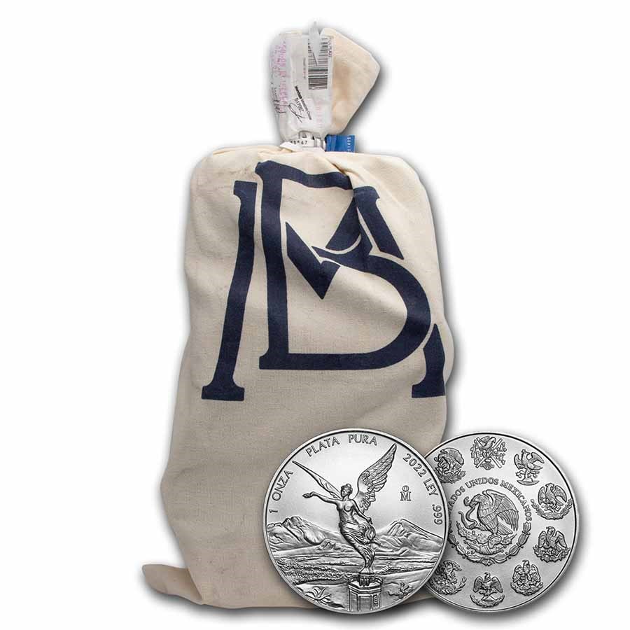 Buy 2022 Mexican 1 oz Silver Libertad (450-Coin Original Bank Bag) | APMEX