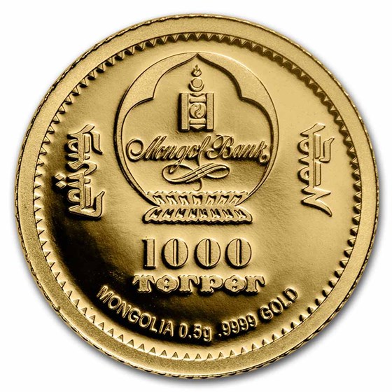 Buy 2022 Mongolia 1/2 gram Proof Gold Evolution of Life: Edaphosaurus ...