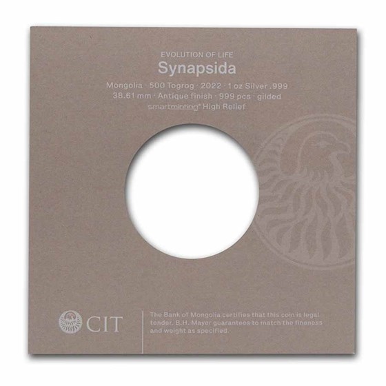 Buy 2022 Mongolia 1 oz Silver Evolution of Life Synapsida | APMEX