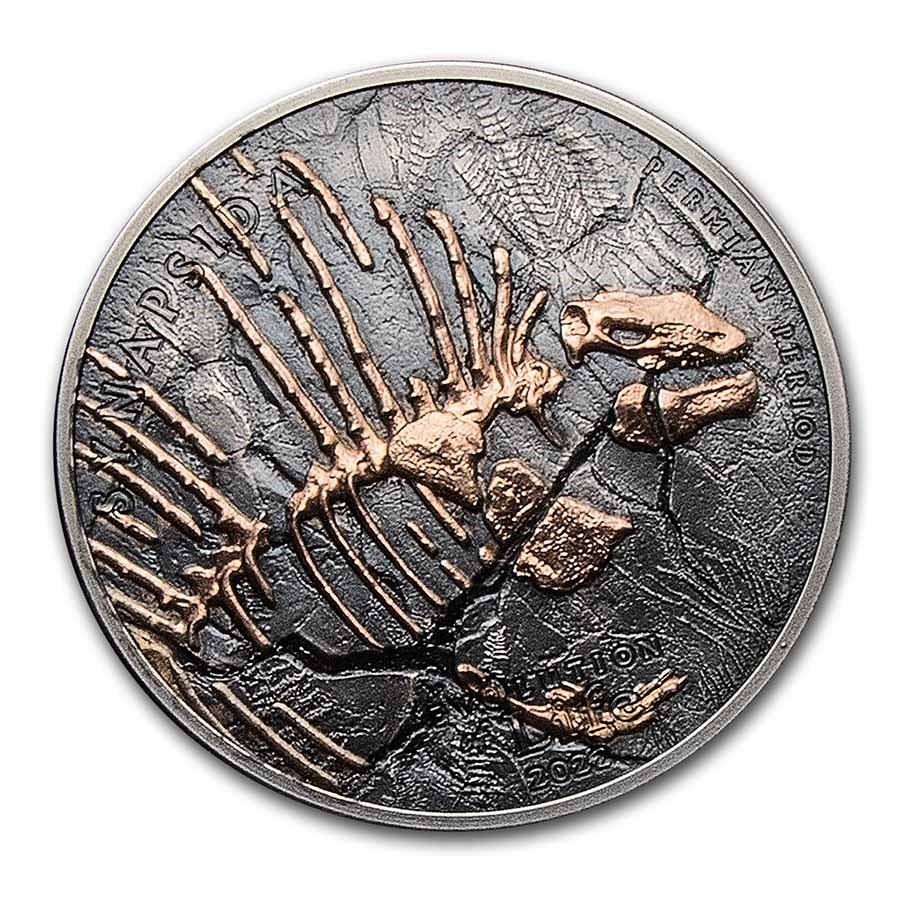 Buy 2022 Mongolia 1 oz Silver Evolution of Life Synapsida | APMEX