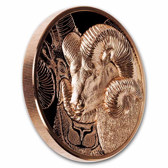 Buy 2022 Mongolia 50 gram Copper Magnificent Argali (Ram) | APMEX