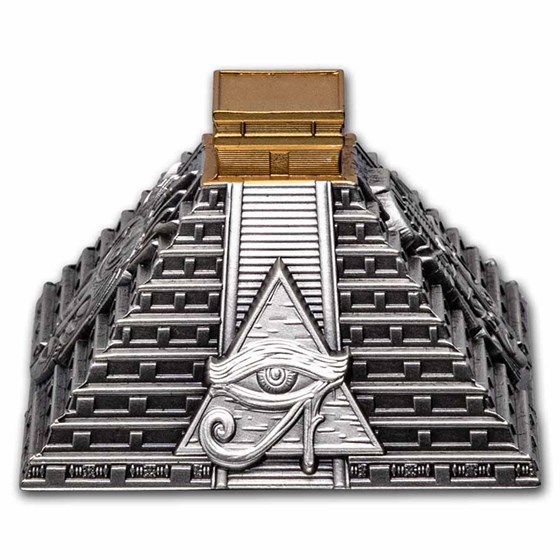 Buy 2022 Nicaragua 5 oz Silver Mayan Pyramid Shaped Coin | APMEX