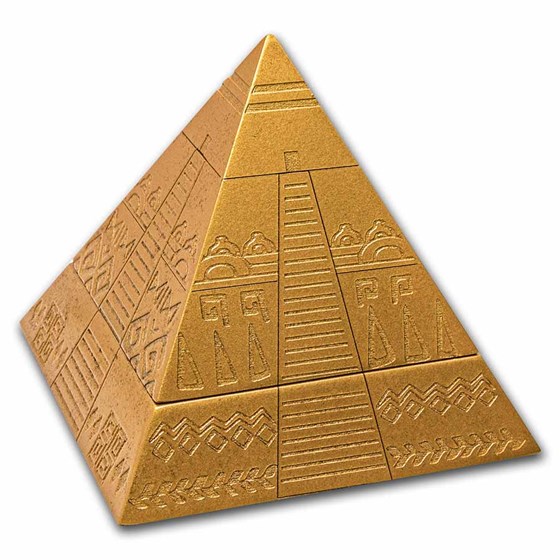 Buy 2022 Nicaragua 5 oz Silver Mayan Pyramid Shaped Coin | APMEX