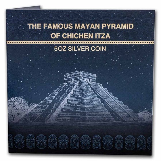 Buy 2022 Nicaragua 5 oz Silver Mayan Pyramid Shaped Coin | APMEX