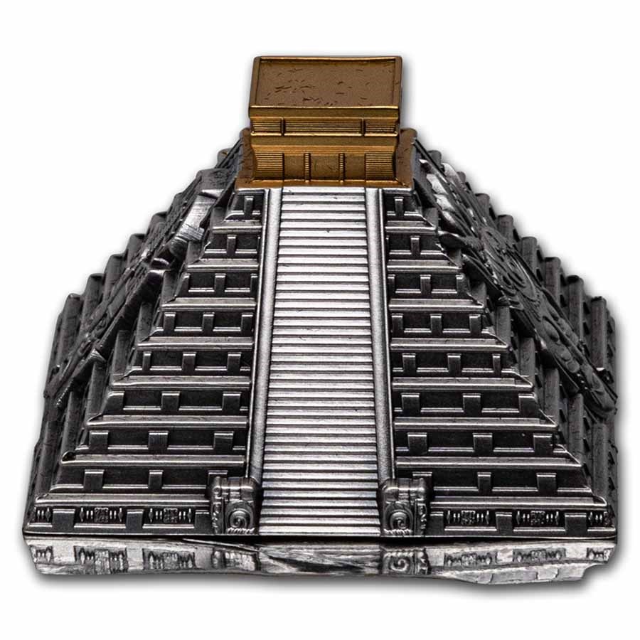 Buy 2022 Nicaragua 5 oz Silver Mayan Pyramid Shaped Coin | APMEX