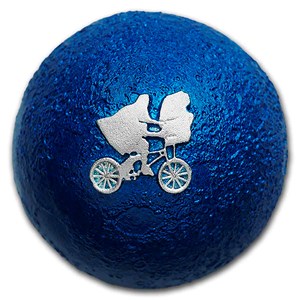 Buy 2022 1oz Silver ET Bicycle Over Moon Sphere Coin | APMEX