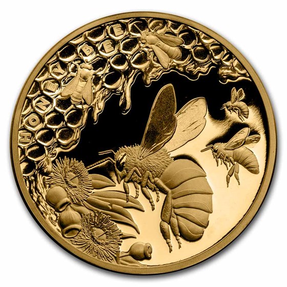 Buy 2022 Niue 1 oz Gold Proof 200th Anniv. Australian Honey Bee | APMEX