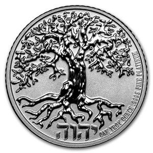 2022 Niue 1 oz Platinum Tree of Life Reverse Proof