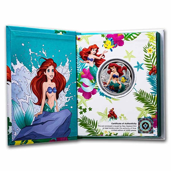 Buy 2022 Niue 1 oz Silver $2 Disney Princess Ariel | APMEX