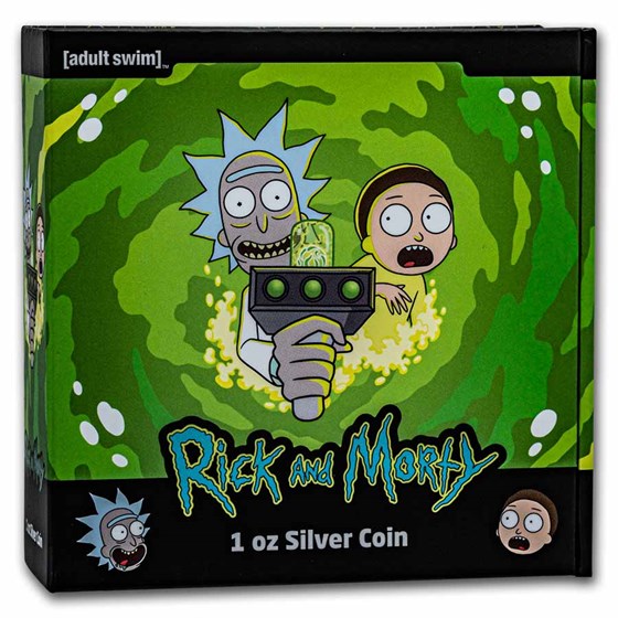 Buy 2022 Niue 1 oz Silver $2 Rick and Morty Coin | APMEX