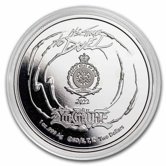 Buy 2022 Niue 1 oz Silver $2 Yu-Gi-Oh! Game Flip Coin BU (Spots) | APMEX