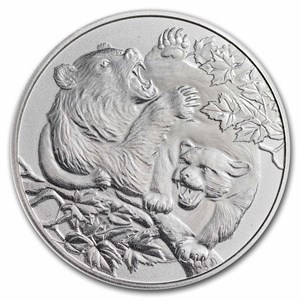 Buy 2022 Niue 1 oz Silver Apex Predators: Cougar vs Bear (Abrasions ...