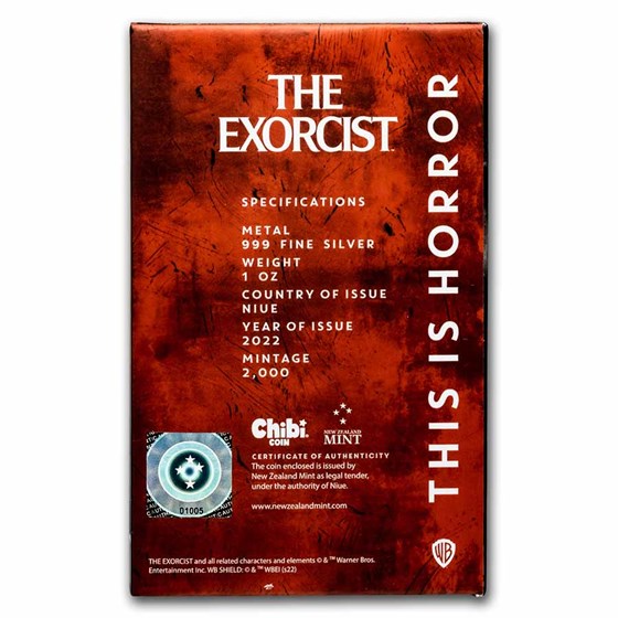 Buy 2022 1 oz Silver Chibi Horror Exorcist Coin | APMEX