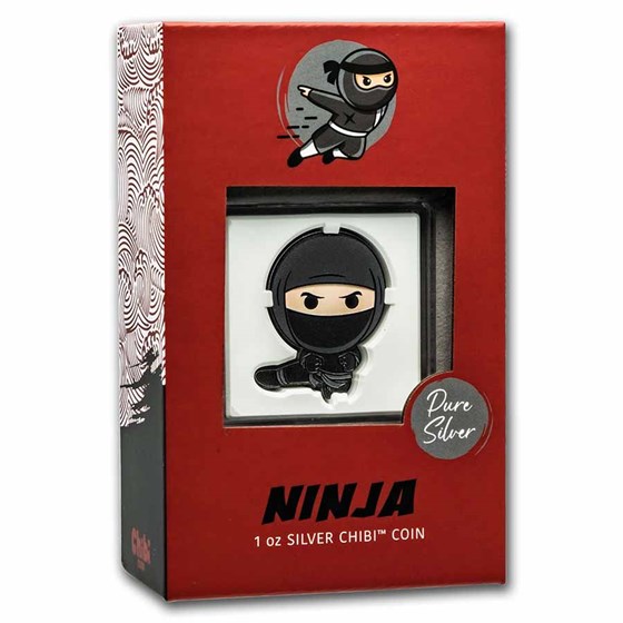 Buy 2022 Niue 1 oz Silver Chibi Coin Warriors of History: Ninja | APMEX