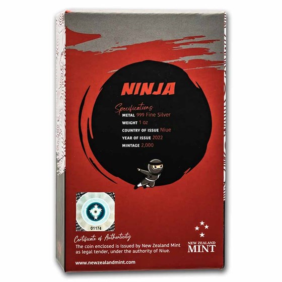 Buy 2022 Niue 1 oz Silver Chibi Coin Warriors of History: Ninja | APMEX