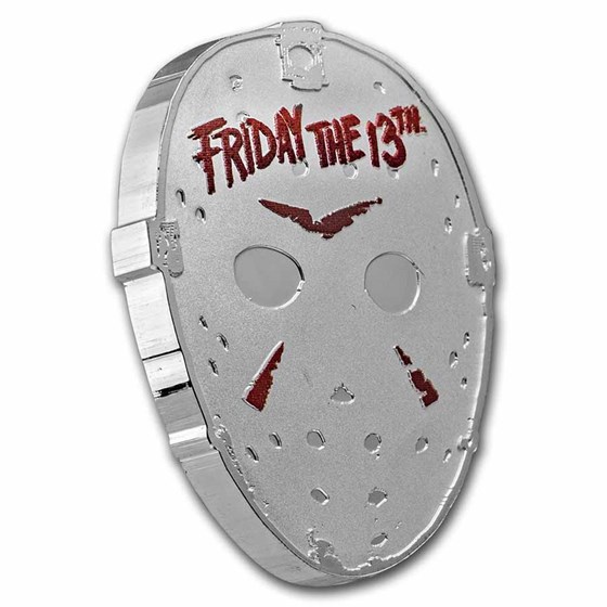 Buy 2022 Niue $2 1 oz Silver Friday the 13th Jason Mask Coin | APMEX