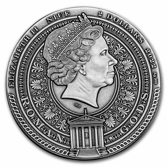 Buy 2022 Niue 2 oz Antique Silver Roman Gods: Juno | APMEX