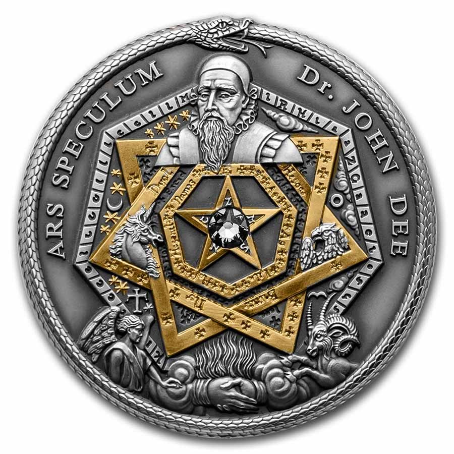 Buy 2022 Niue 2 oz Silver Antique Alchemist: Dr. John Dee | APMEX