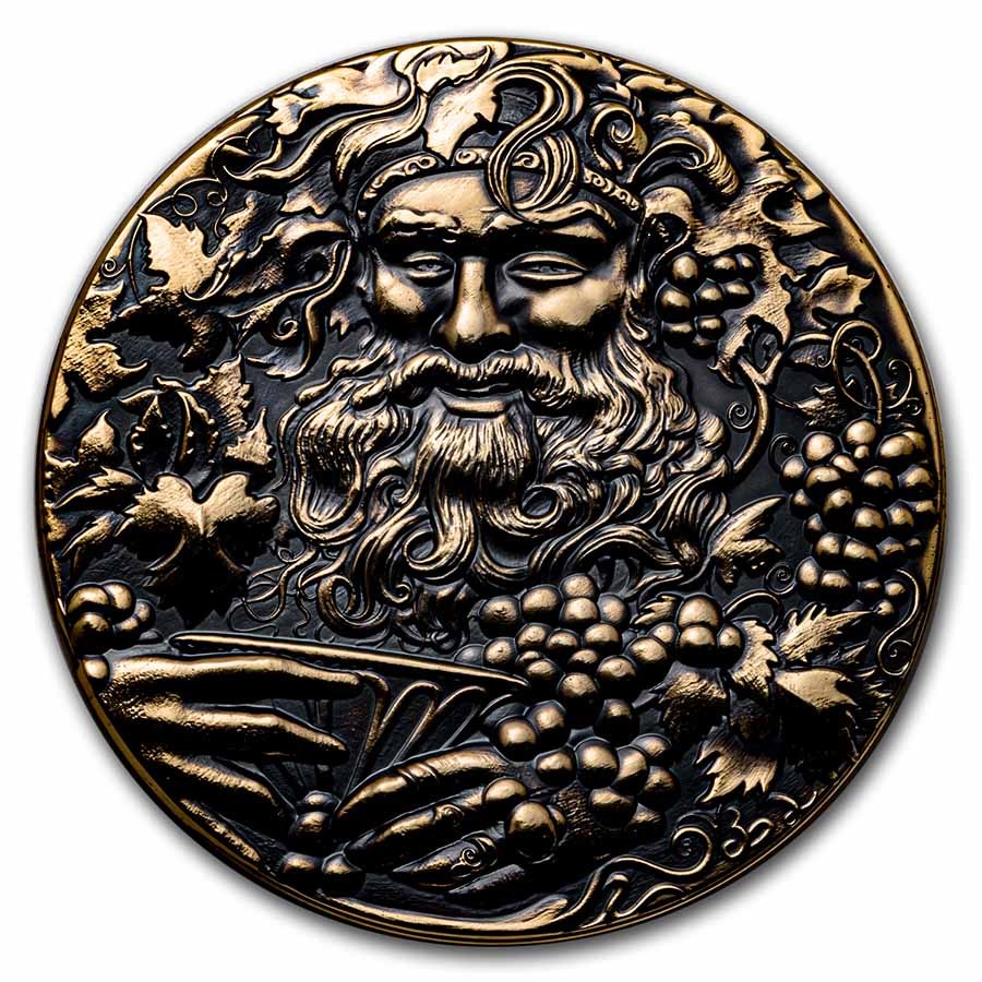 Buy 2022 Niue 2 oz Silver Antique Twelve Olympian: Bacchus | APMEX