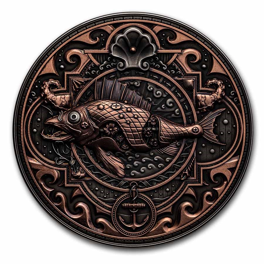 Buy 2022 Niue 2 oz Silver Metal Fish: 20,000 Leagues Under the Sea | APMEX