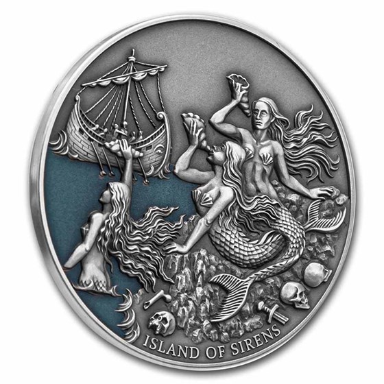 Buy 2022 Niue 2 oz Silver Mythical Creatures: Sirens | APMEX