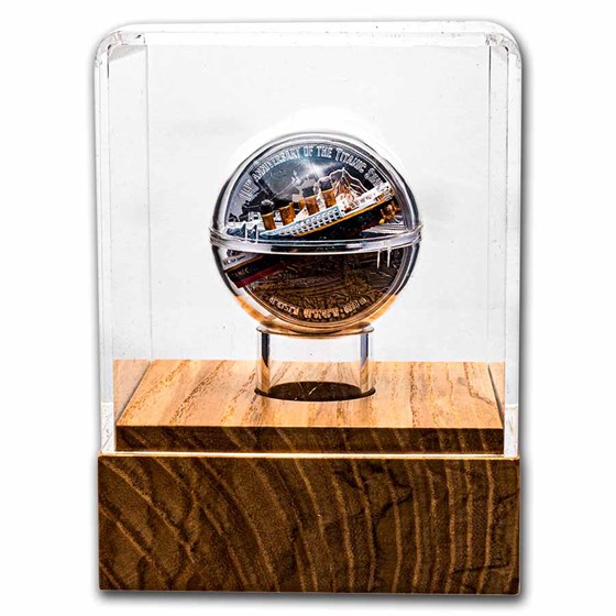 Buy 2022 Niue 2 oz Silver Sinking of the Titanic 3D Shape Coin | APMEX
