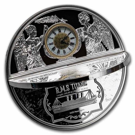 Buy 2022 Niue 2 oz Silver Sinking of the Titanic 3D Shape Coin | APMEX