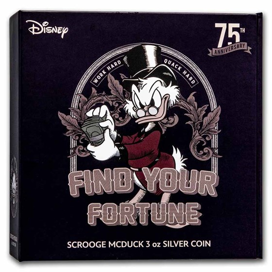 Buy 2022 Niue 3 oz Silver $10 Disney Scrooge McDuck 75th Anniversary ...
