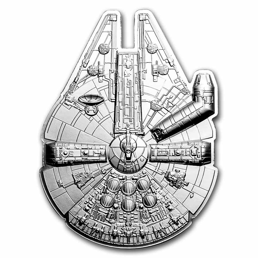 Buy 2022 NU 3 oz Ag $2 Star Wars Millen Falcon Shape | APMEX