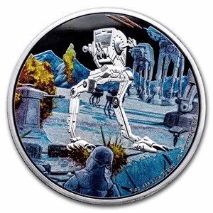 Buy 2022 Niue 5 oz Silver Star Wars AT-ST Walker (Box & COA) | APMEX
