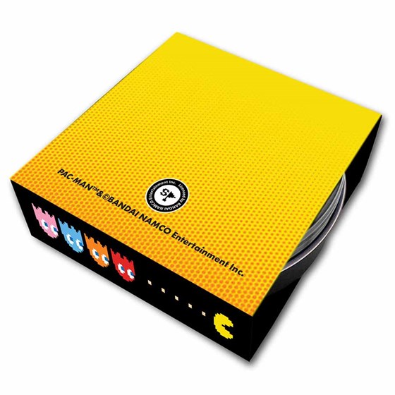 Buy 2022 Niue Colorized 1 oz Silver $2 PAC-MAN™ Shaped Coin | APMEX