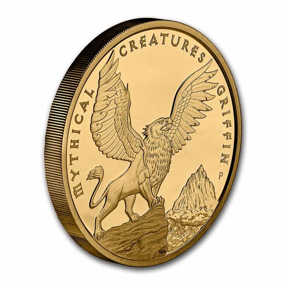 Buy 2022-P Australia 5 oz Gold Mythical Creatures Griffin Proof | APMEX
