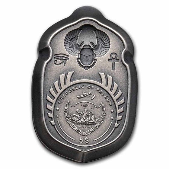Buy 2022 Palau 1 oz Silver Scarab Ramses II Shaped Coin | APMEX