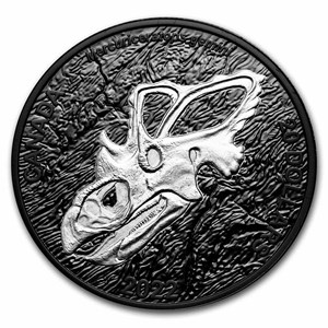 Buy 2022 RCM 1 oz Silver Dino Mercury’s Horned Face | APMEX