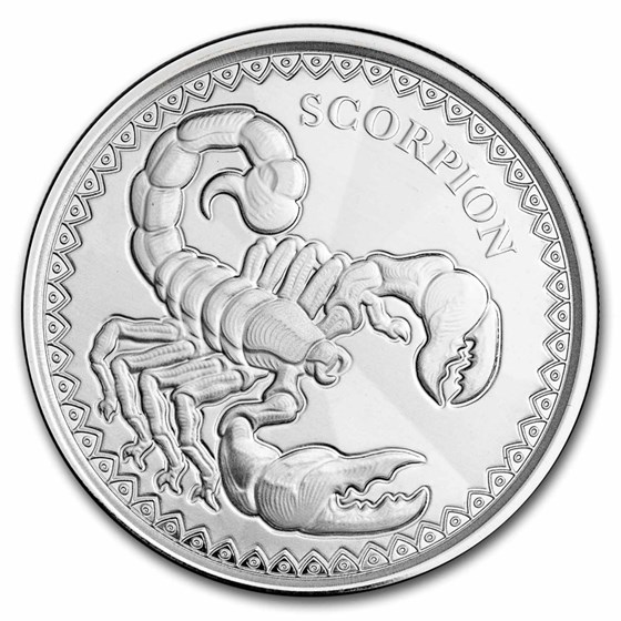 2022 Republic of Chad 1 oz Silver Scorpion BU