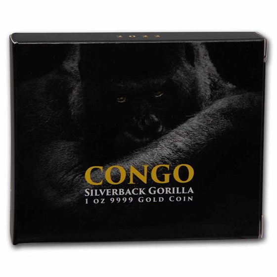 Buy 2022 Republic of Congo 1 oz Gold Proof Silverback Gorilla | APMEX