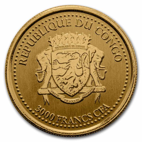 Buy 2022 Republic of Congo 1 oz Gold Proof Silverback Gorilla | APMEX