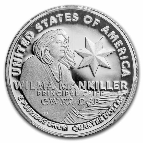 Buy 2022-S Wilma Mankiller Quarter Silver Proof PR-70 PCGS (FS) | APMEX