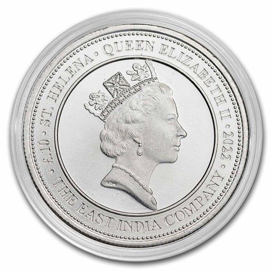 Buy 2022 Saint Helena 1/10 oz Silver Spade Guinea Shield BU | APMEX