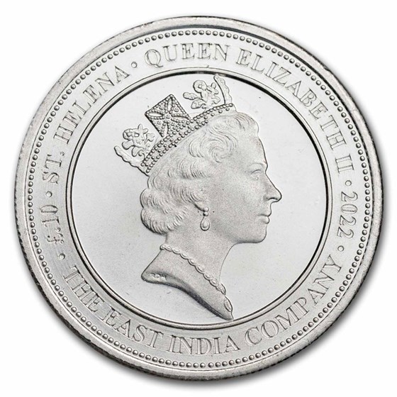 Buy 2022 Saint Helena 1/10 oz Silver Spade Guinea Shield BU | APMEX