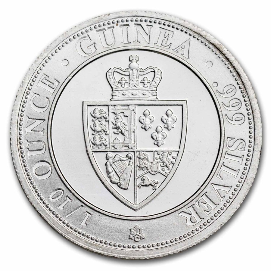 Buy 2022 Saint Helena 1/10 oz Silver Spade Guinea Shield BU | APMEX