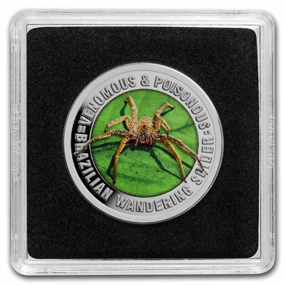 Buy 2022 1/2 oz Silver Venomous Wandering Spider | APMEX