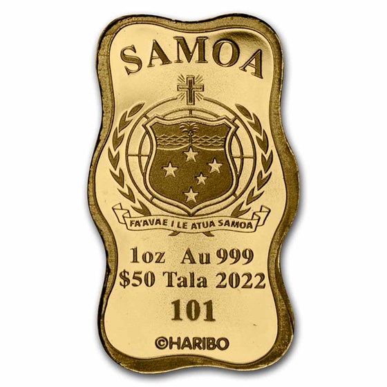 Buy 2022 Samoa 1 oz Gold Haribo Goldbear Shaped Coin | APMEX
