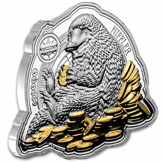 Buy 2022 WS 1 oz Ag Fant Beasts Niffler Shaped Coin | APMEX
