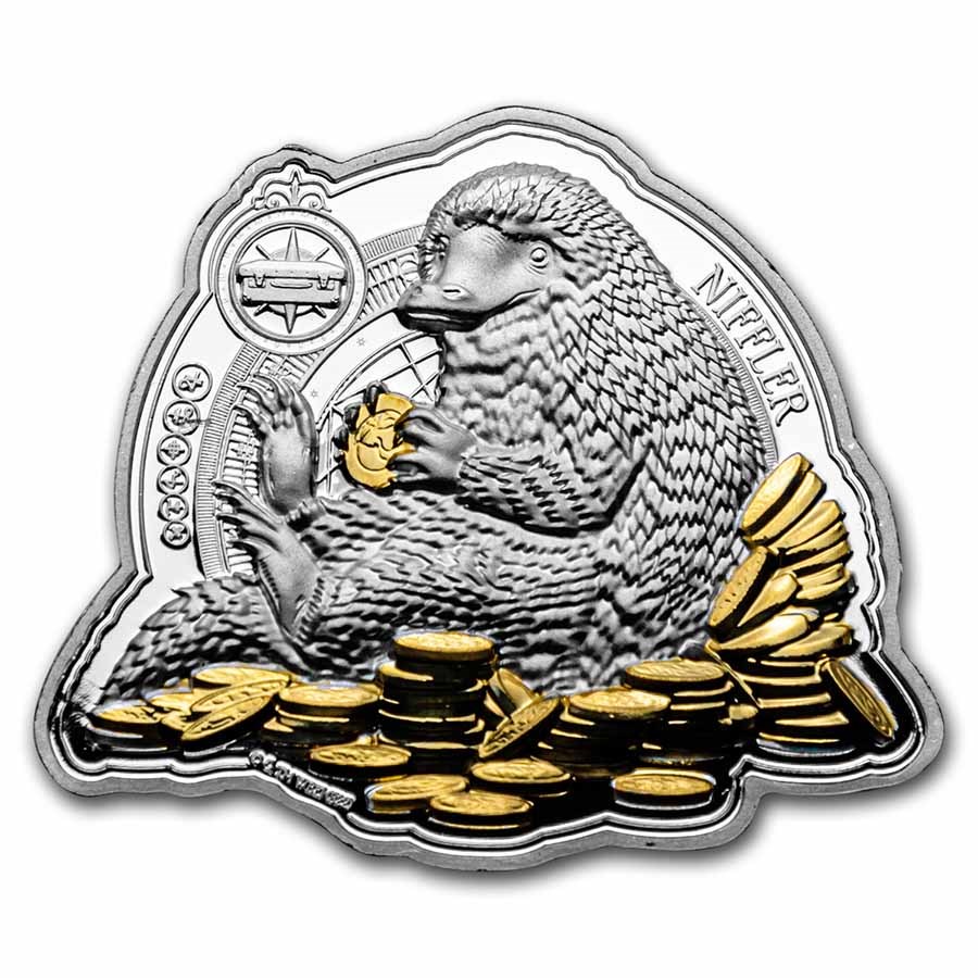 Buy 2022 WS 1 oz Ag Fant Beasts Niffler Shaped Coin | APMEX